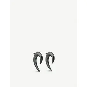 SHAUN LEANE Talon Rhodium-plated Earrings - Silver