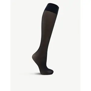 Falke Matt Deluxe 20 Denier Knee-high Socks - 6179 Marine