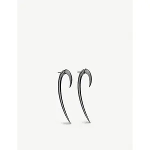 SHAUN LEANE Hook Rhodium-plated Earrings - Silver