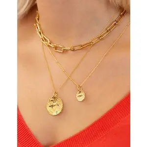 Monica Vinader Siren Charm In 18ct Yellow Vermeil - Gold