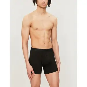 Derek Rose Jack Slim-fit Pima-cotton Trunks - Black