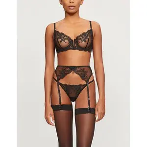 Bluebella Marseille Underwire Stretch-lace Bra - Black