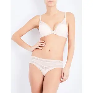 Chantelle Festivite Tanga Brief - Golden Beige