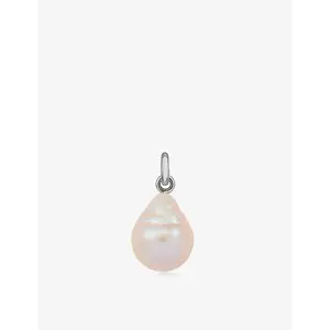 Monica Vinader Nura And Baroque Pearl Charm - Sterling Silver