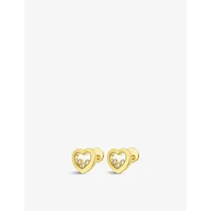 Chopard Happy Diamonds Heart Earrings - Yellow Gold