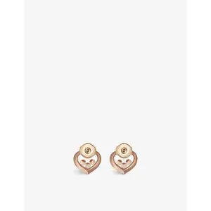 Chopard Happy Diamonds 18ct Rose-gold And Diamond Earrings - Rose Gold