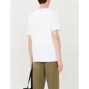 Paul Smith Zebra-embroidered Cotton-jersey T-shirt - White
