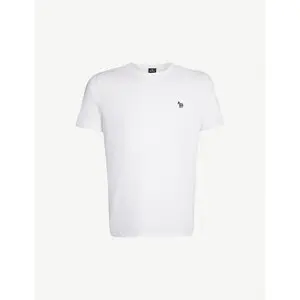 Paul Smith Zebra-embroidered Cotton-jersey T-shirt - White