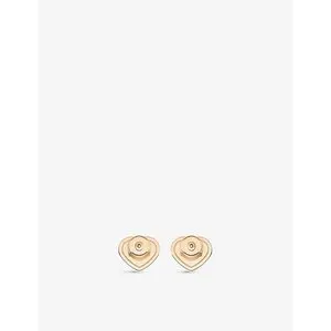 Chopard Happy Hearts Diamond And 18ct Earrings - Rose Gold
