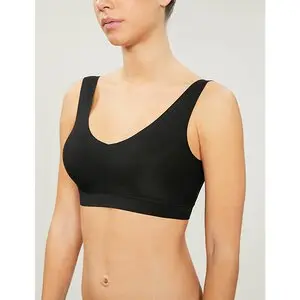 Chantelle Soft Stretch Seamless One-size High-waisted Thong - Black