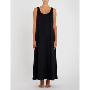 Hanro Deluxe Cotton-jersey Night Dress - Black