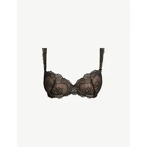 AUBADE Danse Moulded Plunge Lace Bra