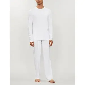 Derek Rose Basel Long-sleeved Stretch-modal T-shirt