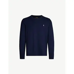 Polo Ralph Lauren Crewneck Long-sleeved Cotton-jersey T-shirt Xxl - Cruise Navy