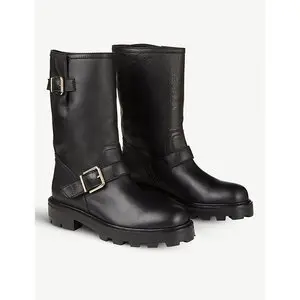 JIMMY CHOO Biker Ii Leather Boots