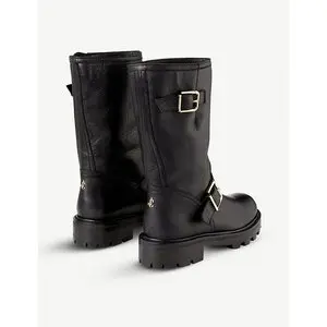 JIMMY CHOO Biker Ii Leather Boots