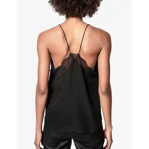 Zadig&Voltaire Christy Silk Cami Top - Noir