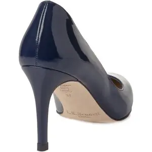 LK BENNETT Floret Patent-leather Courts - Blu-navy