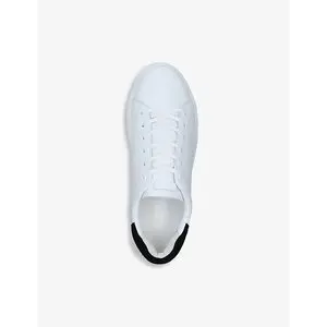 Kurt Geiger Laney Platform Leather Trainers - White