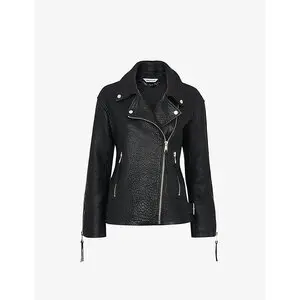 Whistles Lily Leather Biker Jacket