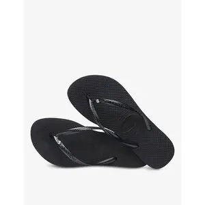 Havaianas Slim Crystal-embellished Rubber Flip-flops