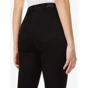 Paige Cindy Slim-leg Jeans - Black Shadow