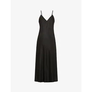 JOSEPH Clea Silk Strappy Midi Dress
