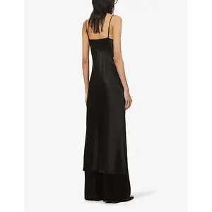 JOSEPH Clea Silk Strappy Midi Dress