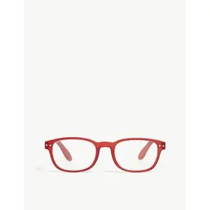 IZIPIZI #b Reading Rectangle-frame Glasses +2 Red