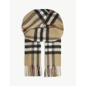 Burberry Ladies Cashmere Check Giant Scarf