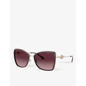 Michael Kors Mk1067b 55 Corsica Square Sunglasses - Gold