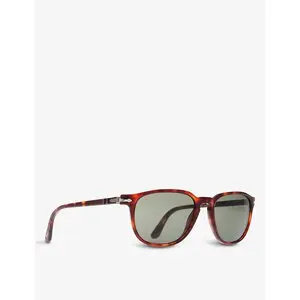 Persol Suprema Tortoiseshell Round-frame Sunglasses