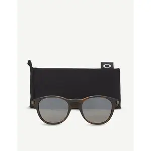 Oakley Round-frame Sunglasses - Matte Brown