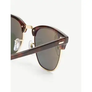 Ray-ban Clubmaster Square-frame Sunglasses - Havana