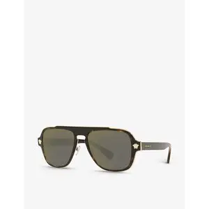 Versace Ve2199 Square-frame Sunglasses - Brown