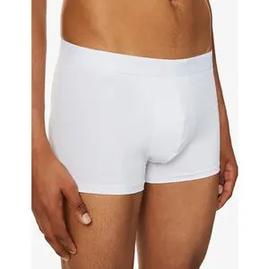 Derek Rose Jack Branded-waistband Stretch-cotton Trunks