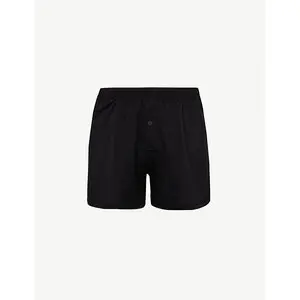 Hanro Sporty Regular-fit Cotton Boxers Xxl - Black