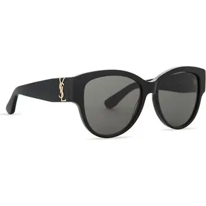 Saint Laurent M3 Oval-frame Sunglasses - Black