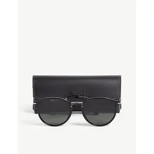 Persol Oval-frame Sunglasses - Black