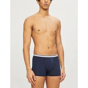 Zimmerli Pure Comfort Classic-fit Stretch-cotton Trunks - Navy