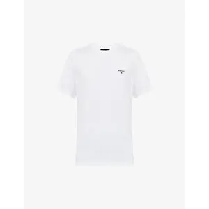 Barbour Basic Branded Cotton-jersey T-shirt - White