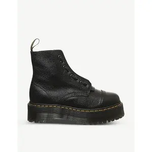 Dr. Martens Sinclair Platform Leather Boots - Black Aunt Sally