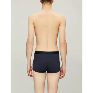 Sunspel Stretch-cotton Trunks - Navy