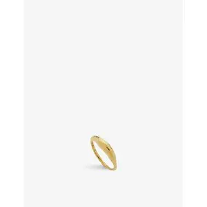 Monica Vinader Deia 18ct -plated Vermeil Silver Ring - Yellow Gold