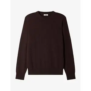 Sandro Long-sleeve Cashmere Jumper - Chocolate