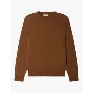 Sandro Long-sleeve Cashmere Jumper - Dark Camel