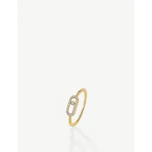Messika Move Uno 18ct Gold And Diamond Ring - Yellow