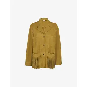 Whistles Lani Fringe Suede Jacket