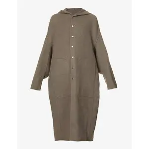 Rick Owens Peter Snap-front Cashmere Coat