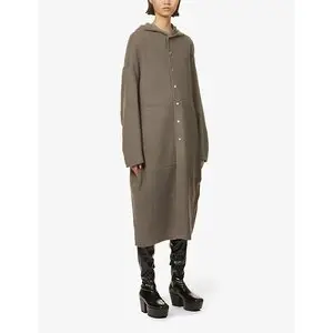 Rick Owens Peter Snap-front Cashmere Coat